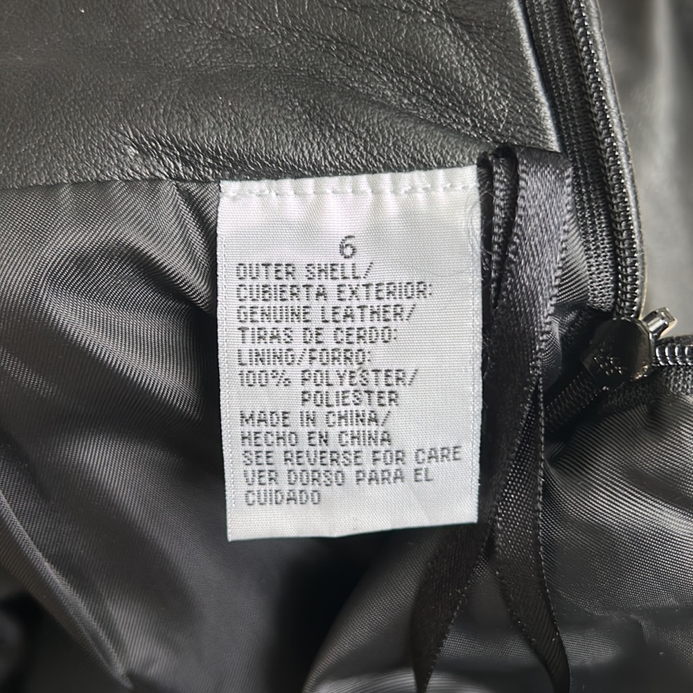 Jaclyn Smith Classic Vintage Genuine Leather Skirt Si… - Gem